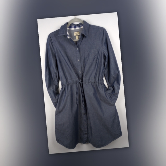 G.H. Bass & Co. | Dresses | Gh Bass Co Size 6 Long Sleeve Button Front ...
